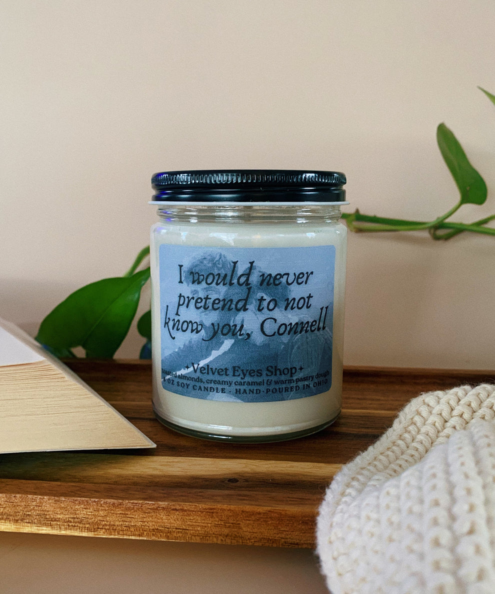 I Would Never Pretend... 8oz Candle - Normal People Inspired – Velvet ...
